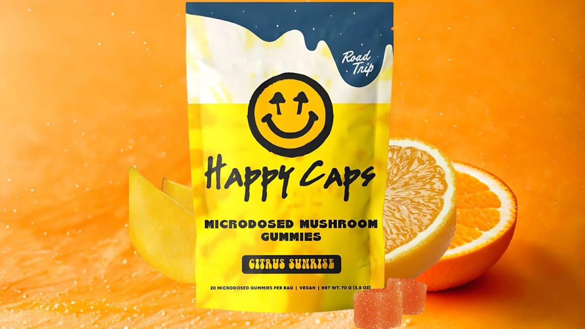 Road Trip x Happy Caps Microdosed Gummies + Functional Mushrooms ...